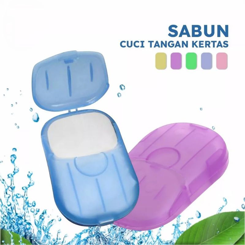 Jual Sabun Cuci Tangan Kertas Isi 20 PCS Sabun Kertas Cuci Tangan Paper ...