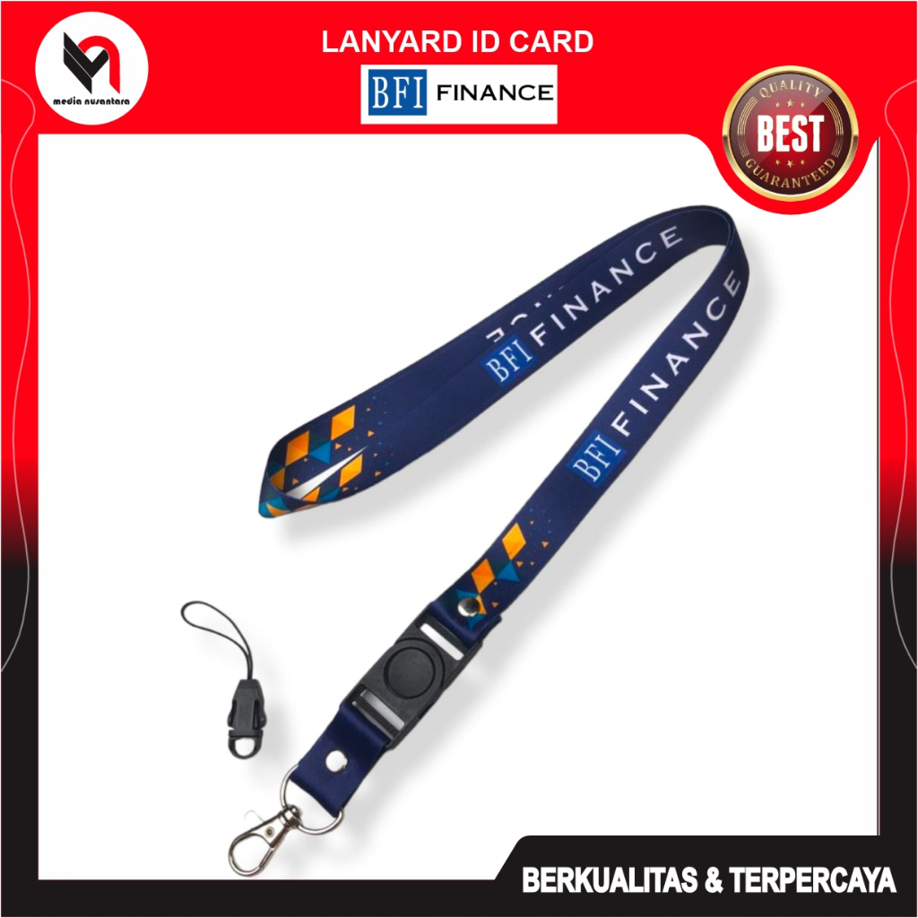 Jual BFI Finance Tali ID Card Lanyard Printing Full Colour | Shopee ...