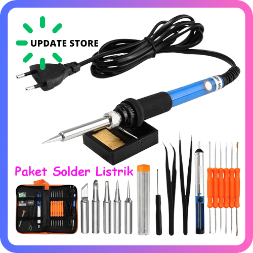 Jual Paket Lengkap Peralatan Solder Kit 7 in 1 60 W 220 V | Shopee Indonesia