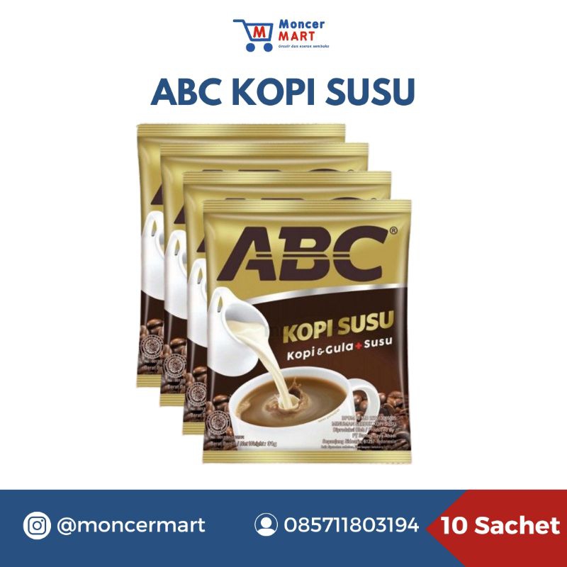Jual ABC KOPI SUSU Renceng Isi 10 Sachet @30 gr | Shopee Indonesia