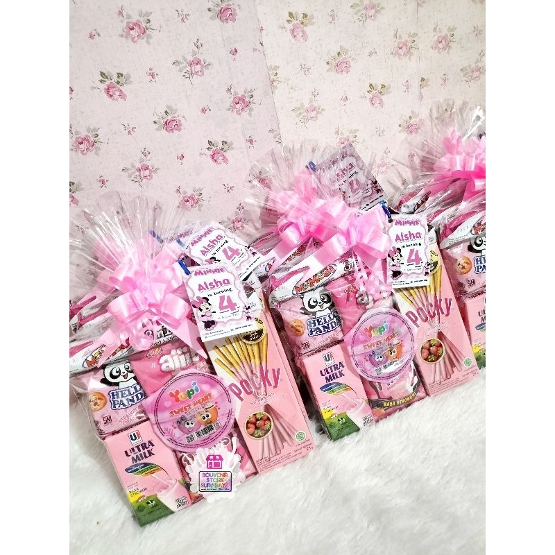 Jual Snack Serba Pink || Paket Ulang Tahun Pinky || Snack Ultah Serba ...