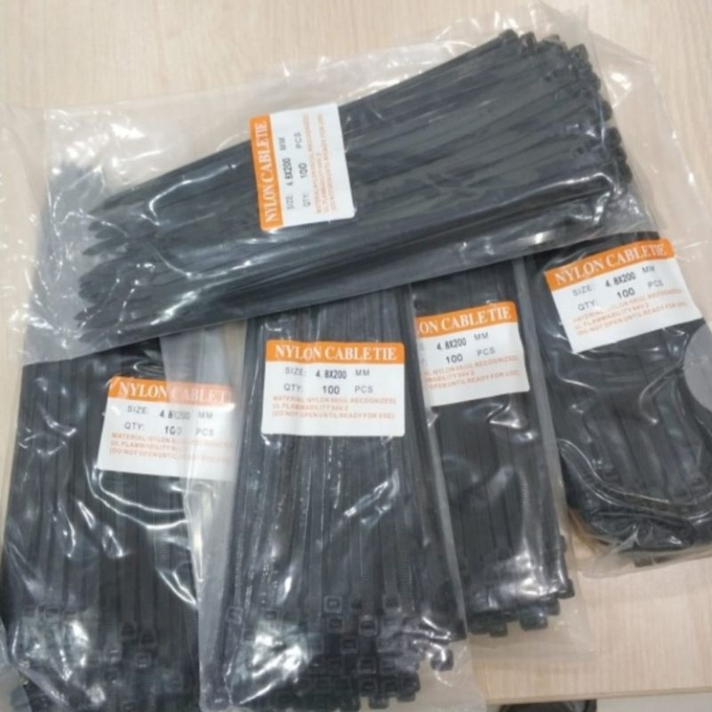 Jual Kabel Ties 4.8x200mm (20cm) | Shopee Indonesia