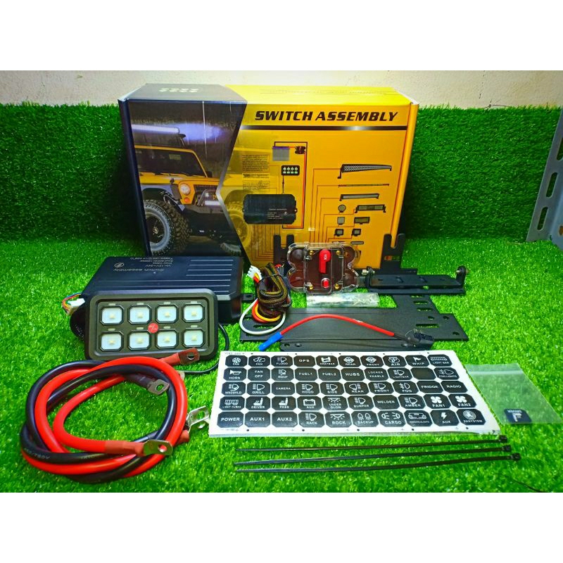 Jual Switch Panel Mobil 8 Gang Assembly-Panel Switch 8 Gang System ...