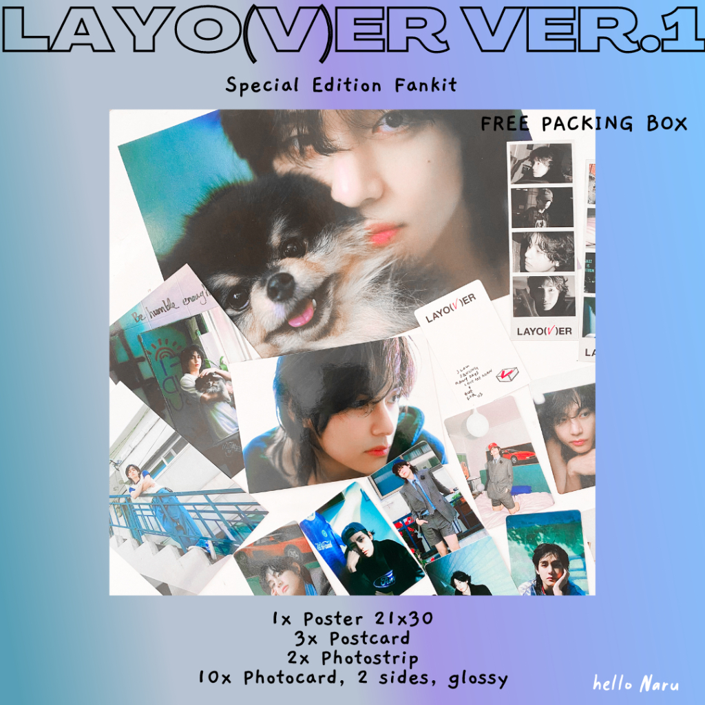 Jual Paket Poster TAEHYUNG LAYOVER Photocard Postcard Photostrip Versi ...