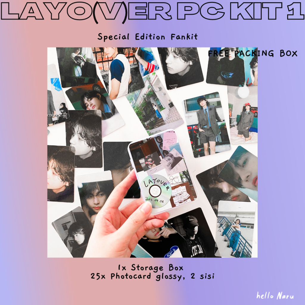 Jual Paket Photocard with Box Kit TAYHYUNG LAYOVER Fanmade Merch | Bisa ...