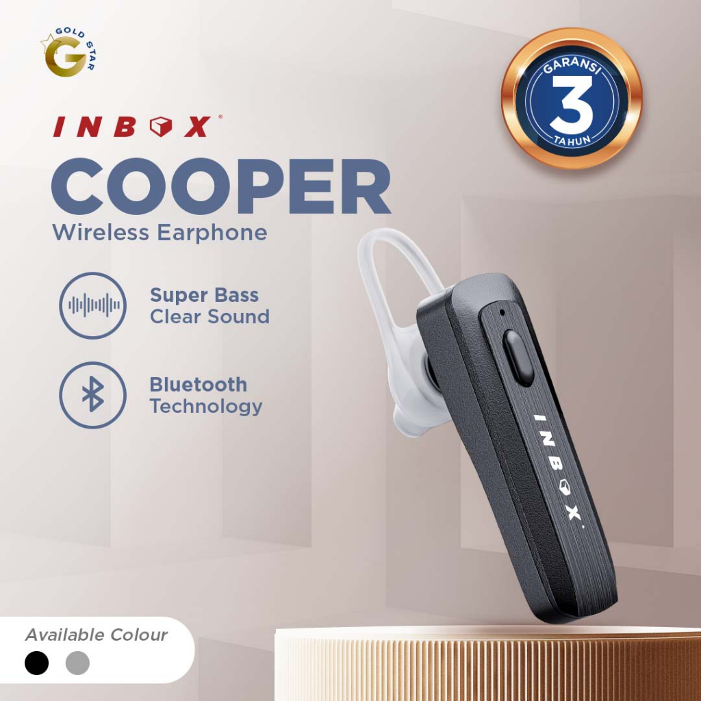 Jual Inbox Cooper Wireless Earphone Headset Bluetooth Realtime Talk ...