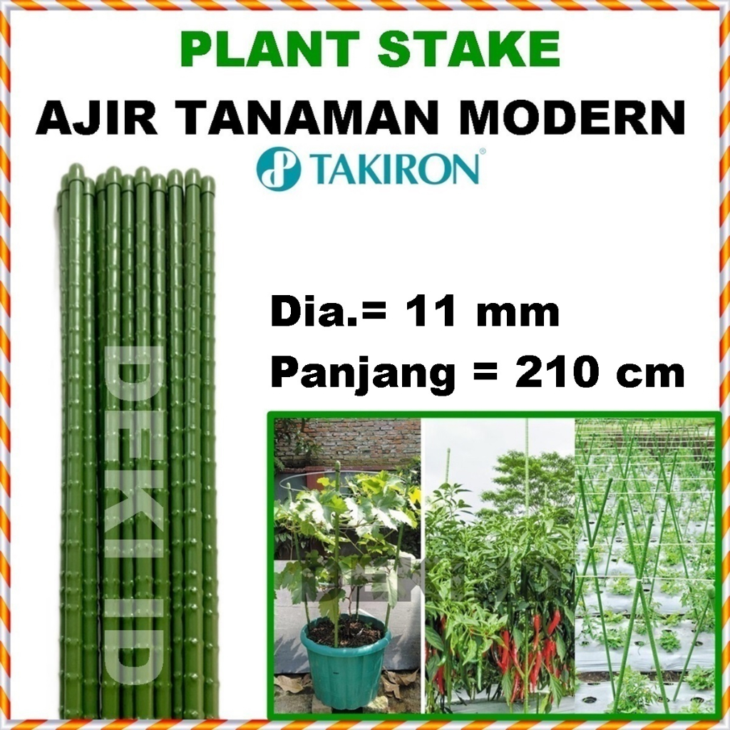 Jual Plant Stake 11 mm x 210 cm Ajir Tanaman Takiron Penyangga Turus ...