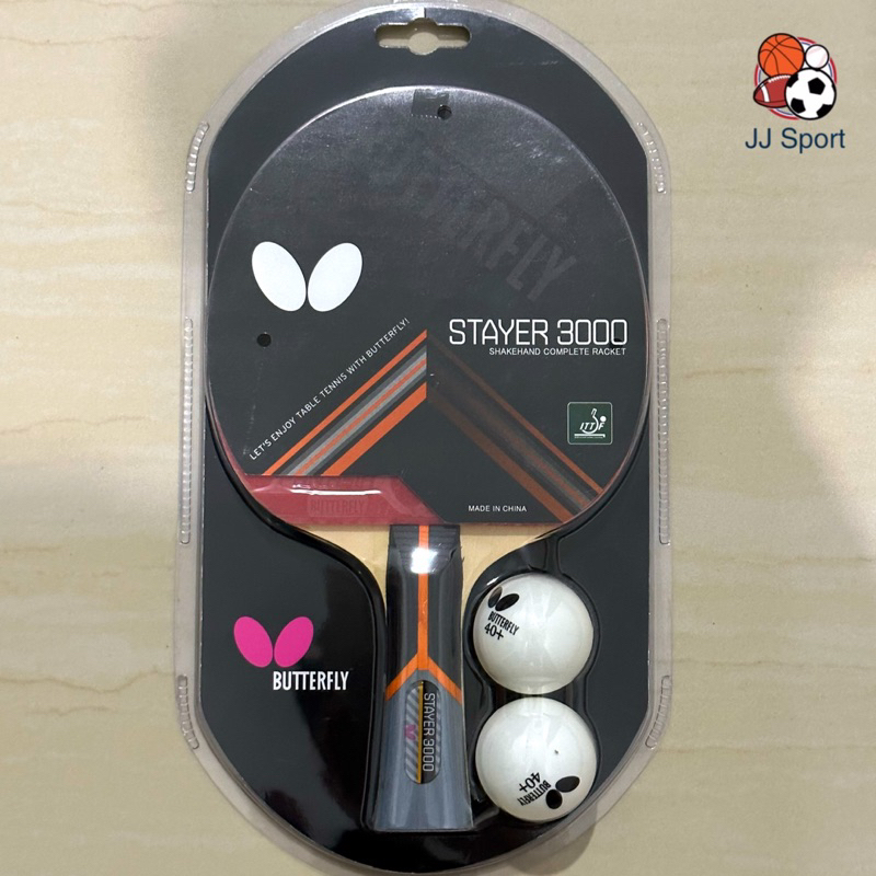 Jual Bet Pingpong Bat Pingpong Butterfly STAYER 3000 ORIGINAL | Shopee Indonesia