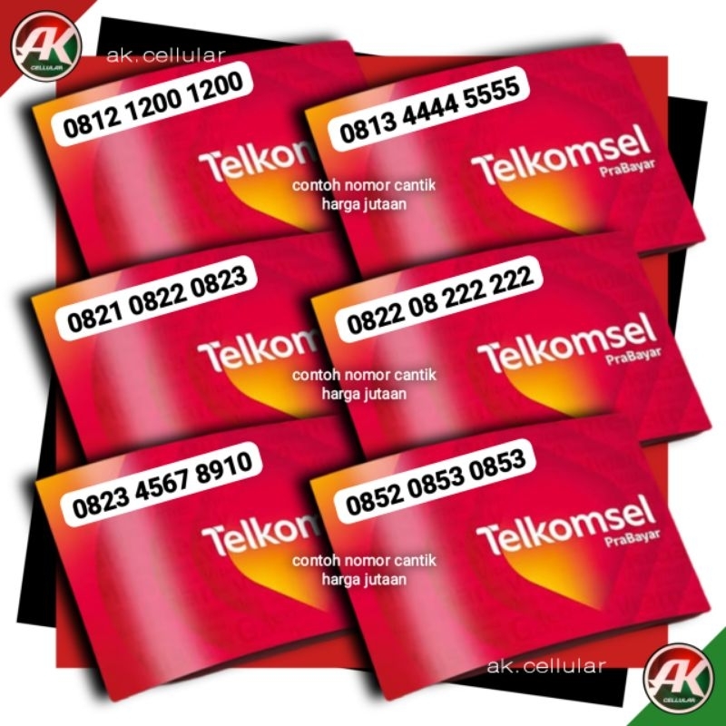 Jual Kartu Perdana Nocan Nomor No Cantik Telkomsel Simpati As Loop Prabayar AABB ABAB AAAB AAAX ...