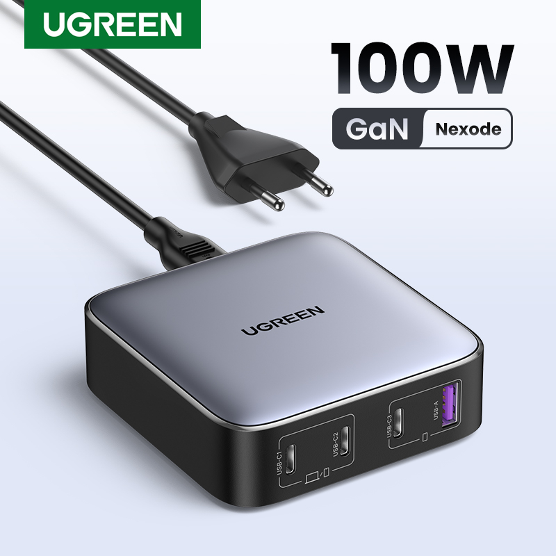 Jual Ugreen Nexode Gan 100W PD Fast Charger 4 Output Port 3C 1A 90928 ...