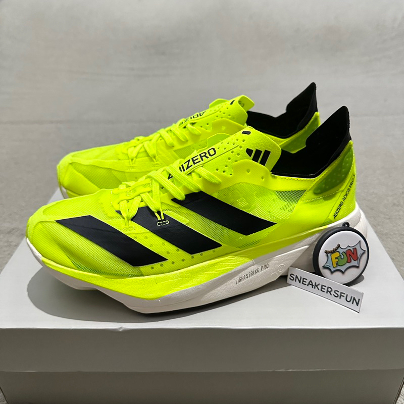 Jual ADIDAS ADIZERO ADIOS PRO 3 NEON GREEN PREMIUM ORIGINAL | Shopee ...