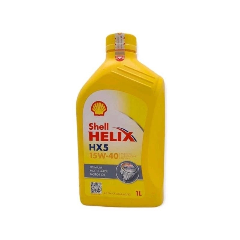 Jual SHELL HELIX HX5 15W-49 1Liter Oli Motor | Shopee Indonesia