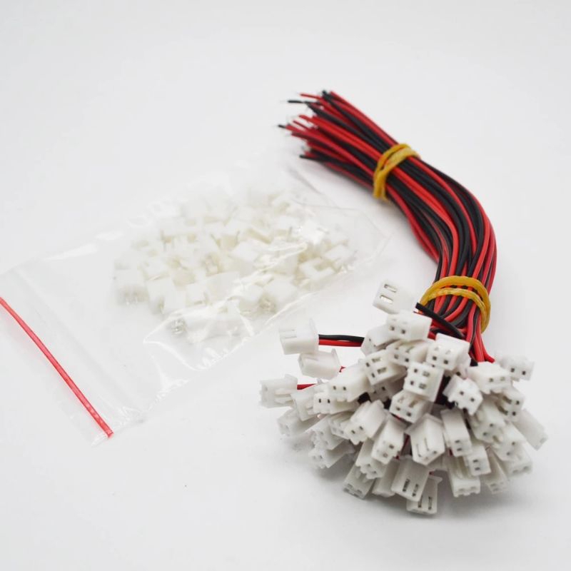 Jual 1pasang/Lot 26AWG JST XH2.54 2 Pin Connector Plug Wire Cable 200mm/300mm Length Male Female ...