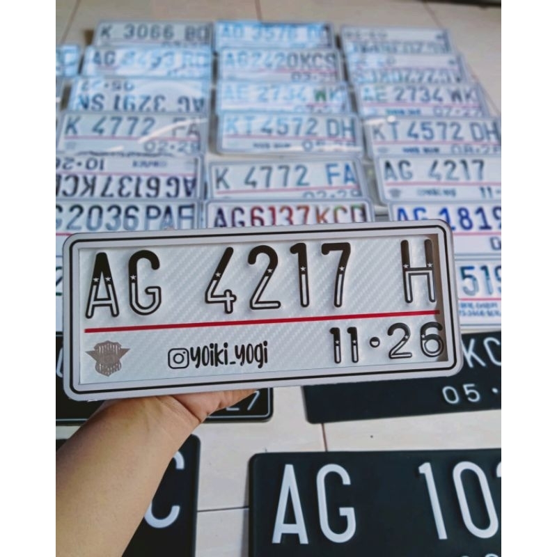 Jual Plat Mika Custom | Shopee Indonesia