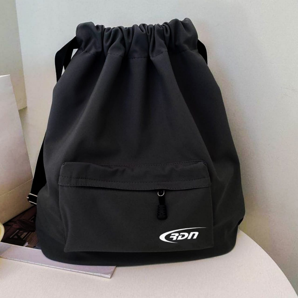 Jual tas serut pria wanita tas ransel serut drawstring bag multi fungsi ...