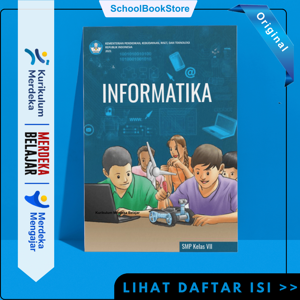 Jual Buku Paket Informatika TIK Kelas 7 VII SMP Kurikulum Merdeka Belajar / Buku Mata Pelajaran ...