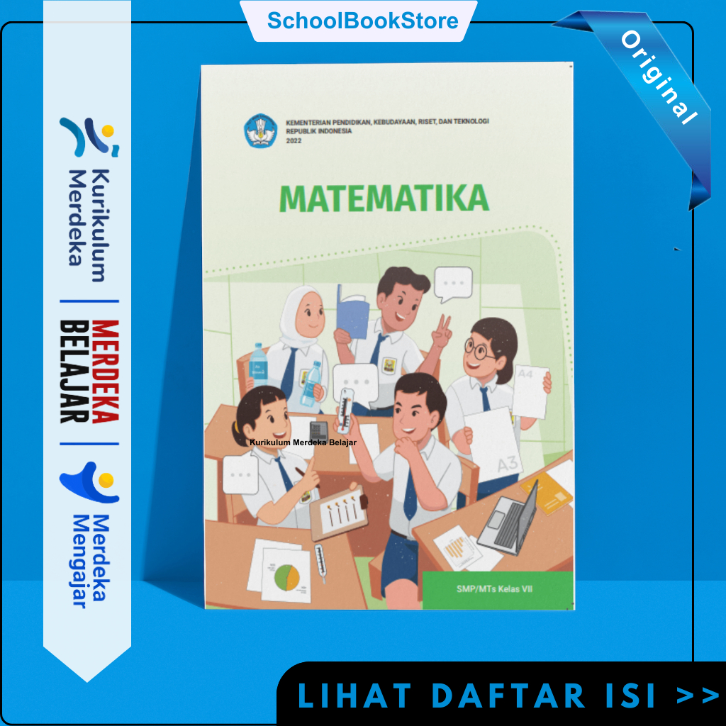 Jual Buku Paket MTK Kelas VII 7 SMP Kurikulum Merdeka Belajar / Buku Mata Pelajaran Mapel ...
