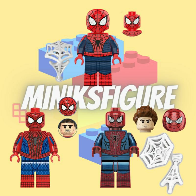 Jual Mainan Balok Susun Edukasi Anak Minifigure The Amazing Spiderman ...