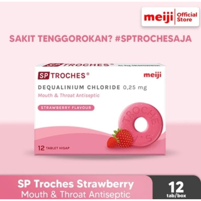 Jual SP Troches Strawberry Box isi 12 Tablet | Shopee Indonesia