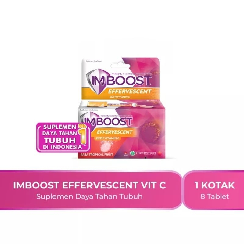 Jual Imboost Effervescent Vitamin C Suplemen Daya Tahan Tubuh Rasa ...