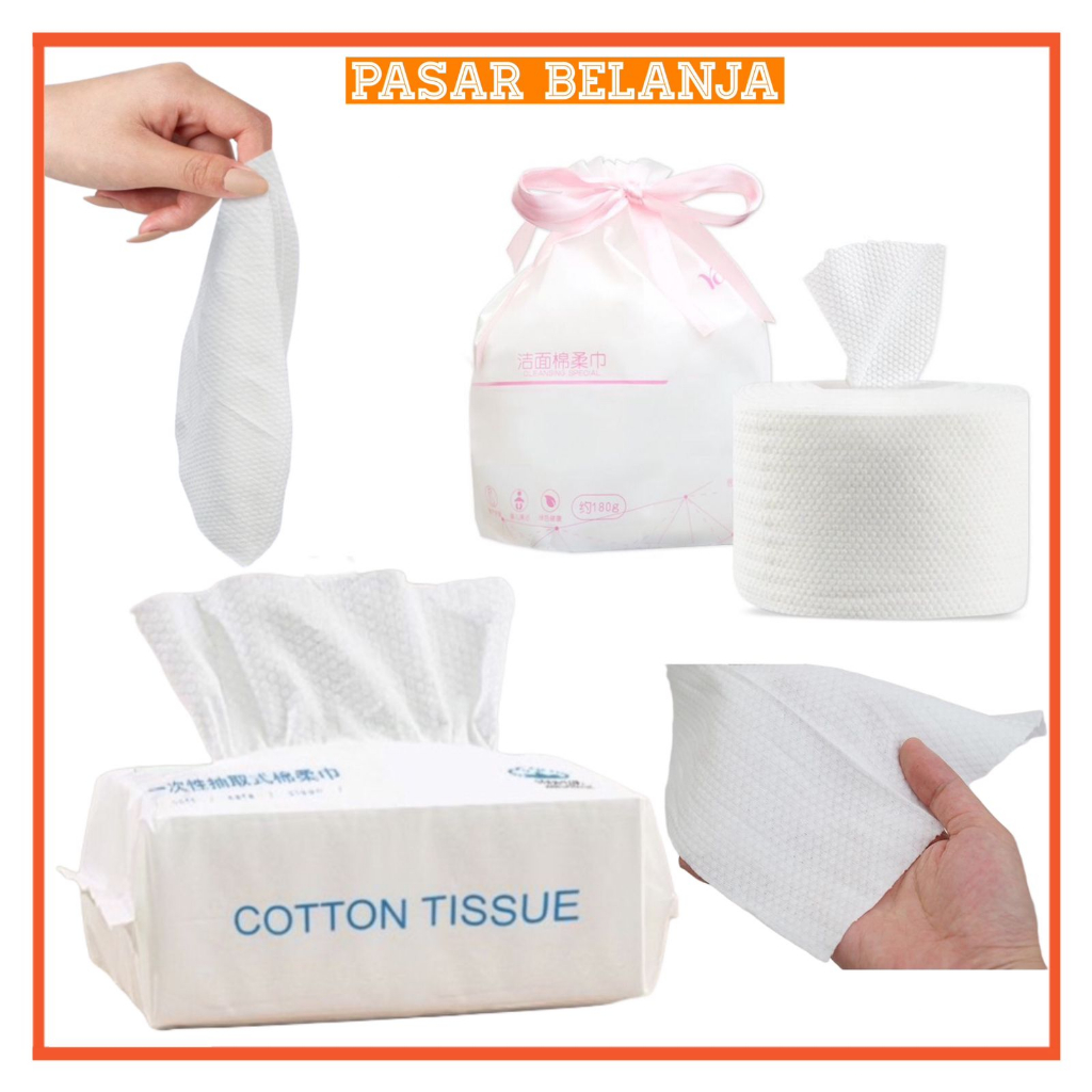 Jual P995270 Disposable Face Towel Super Tebal Handuk Wajah Cotton ...