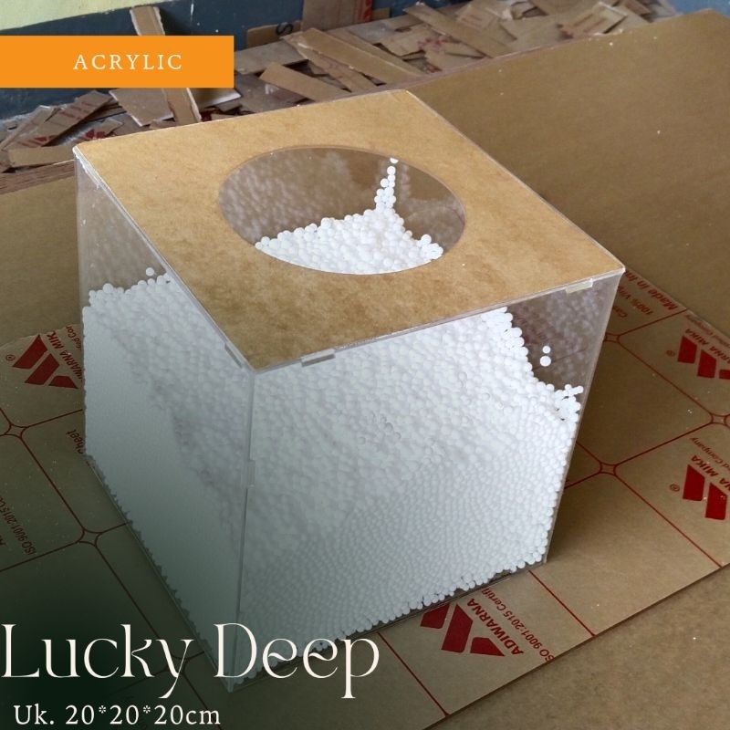 Jual Akrilik box kotak Lucky Dip// Kotak Undian Doorprize | Shopee ...