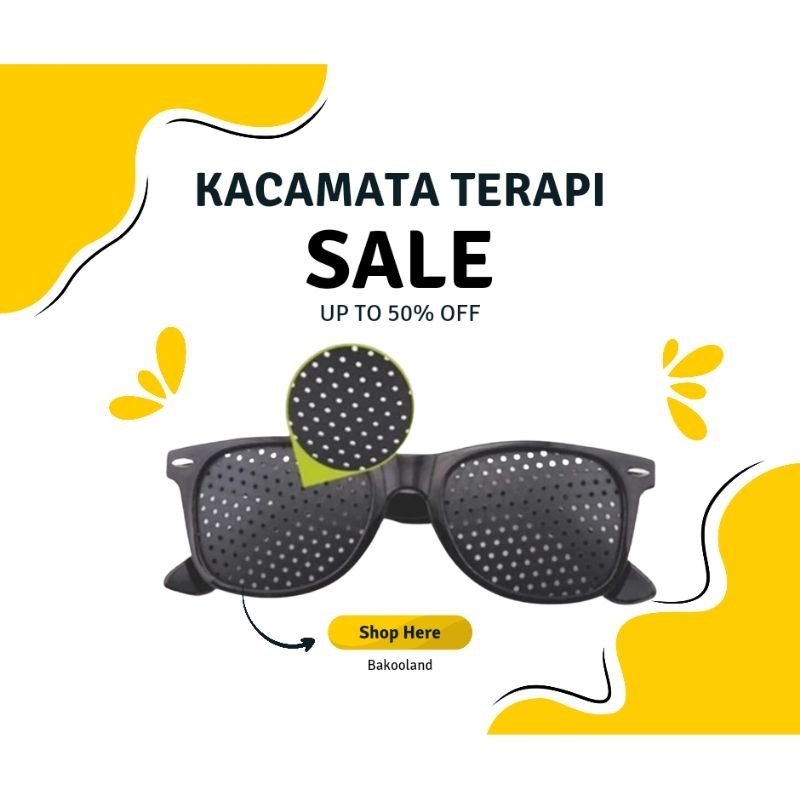 Jual Kacamata Terapi Plus Minus Silinder Pinhole Glasses Murah ...