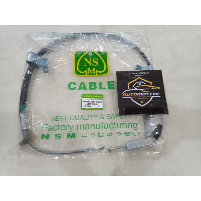 Jual HAND BRAKE CABLE REAR(RH) TOYOTA FORTUNER/KABEL REM TANGAN ...