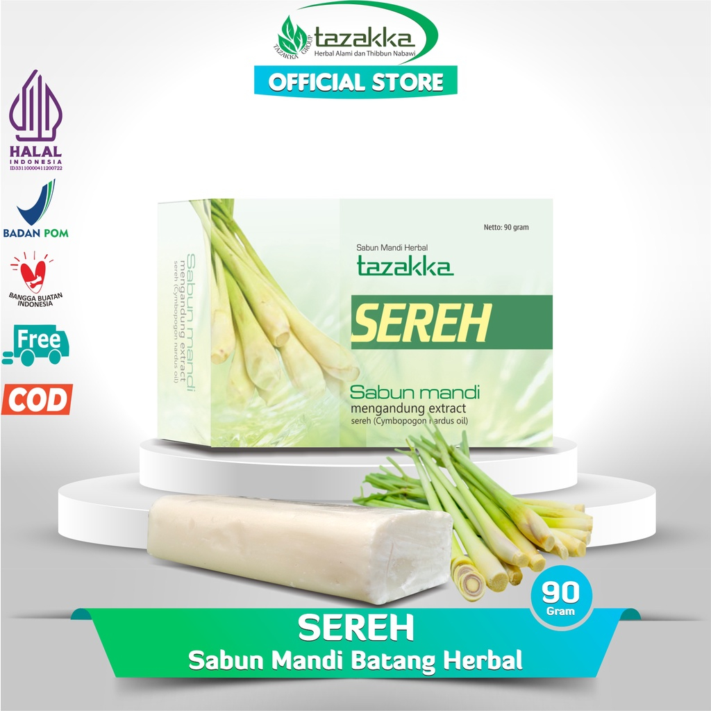 Jual Sabun TAZAKKA Sereh | Shopee Indonesia