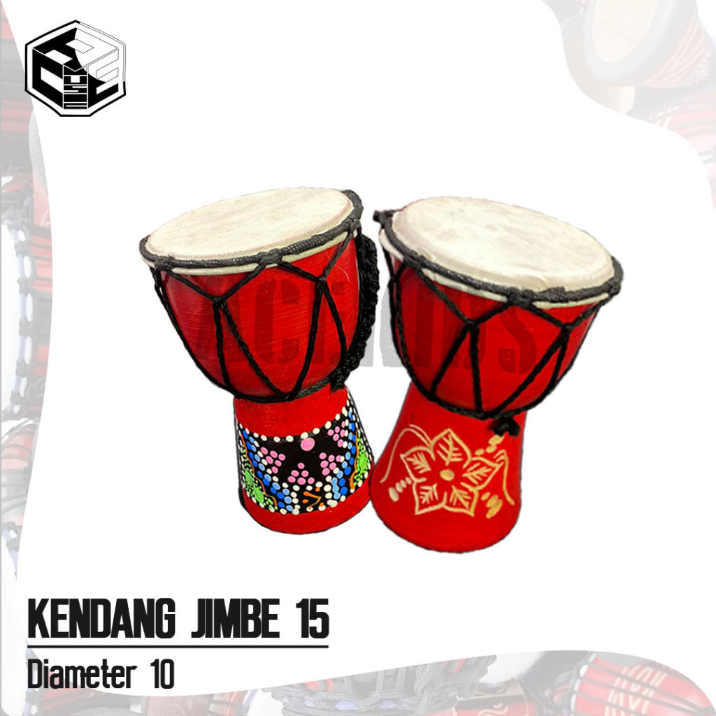 Jual Kendhang Jimbe Djembe 15 CM Alat Musik Traditional Perkusi Gendang ...