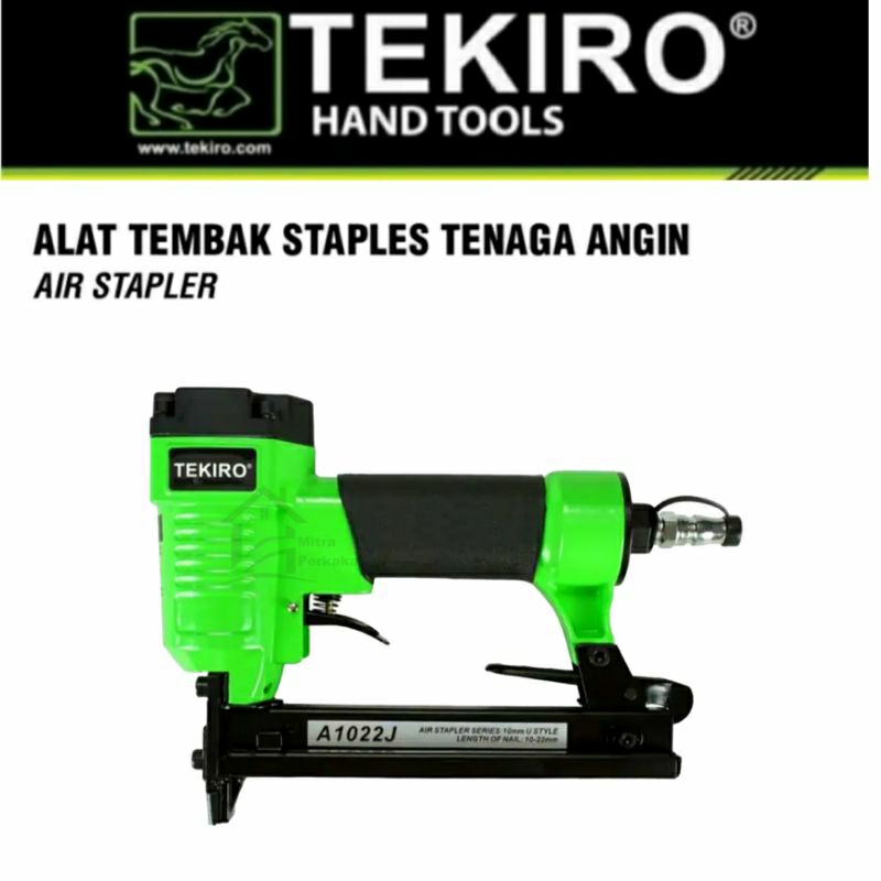 Jual Tekiro Air Nailer Staple Gun A1022J Paku U Staples Angin Stapler ...