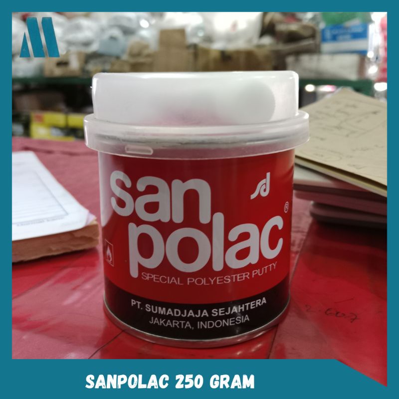 Jual Dempul Sanpolac 250 gram Sanpolac Polyester | Shopee Indonesia