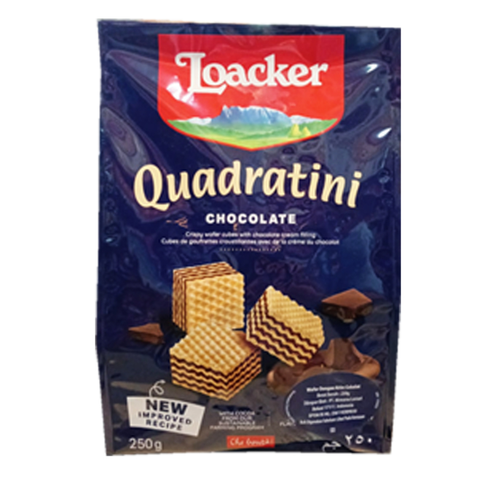 Jual LOACKER QUADRATINI CHOCOLATE 250g | Shopee Indonesia