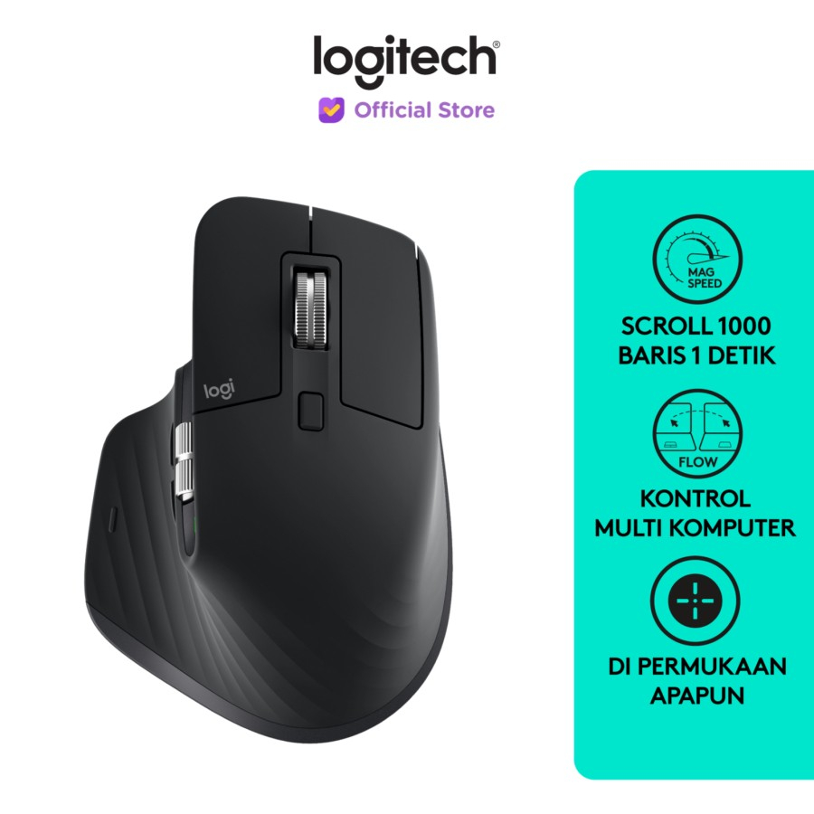 Jual Logitech Mx Master 3 Wireless And Bluetooth Mouse Shopee Indonesia