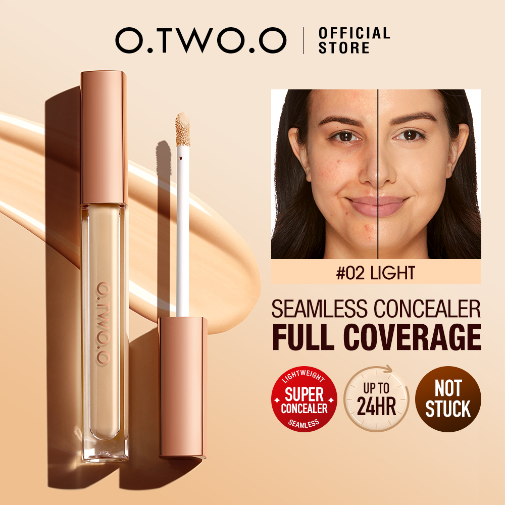 Jual O.TWO.O Liquid Concealer Full Coverage Waterproof Long Lasting Face Corrector Drak Circles ...