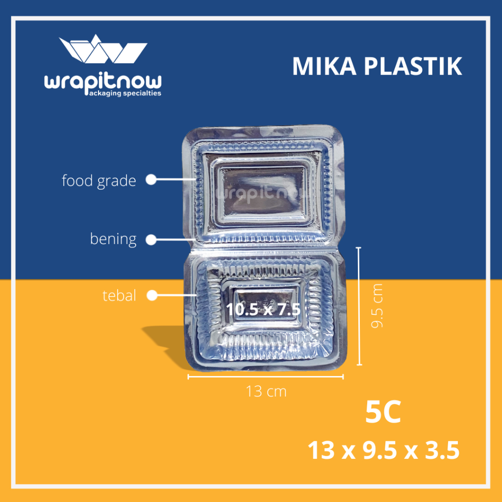Jual (isi 100 Pcs) Mika 3A 4A 5C 6A 7C // Plastik Mika Mika Nasi Kuning ...