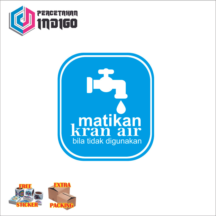 Jual plat alumunium rambu matikan keran air bila tidak digunakan ...