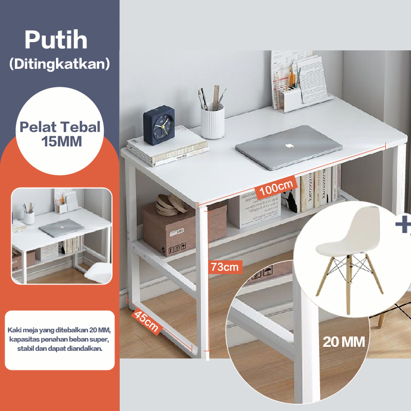 Jual Damaindah Meja Belajar Kayu Set Kursi / Meja Belajar Minimalis ...