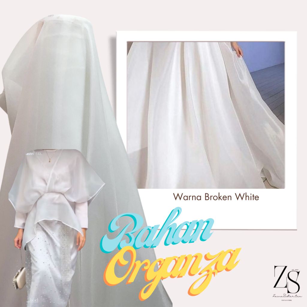 Jual Kain Organza Organdi Polos Premium Silk Kain Kaca 1/2 Meteran ...