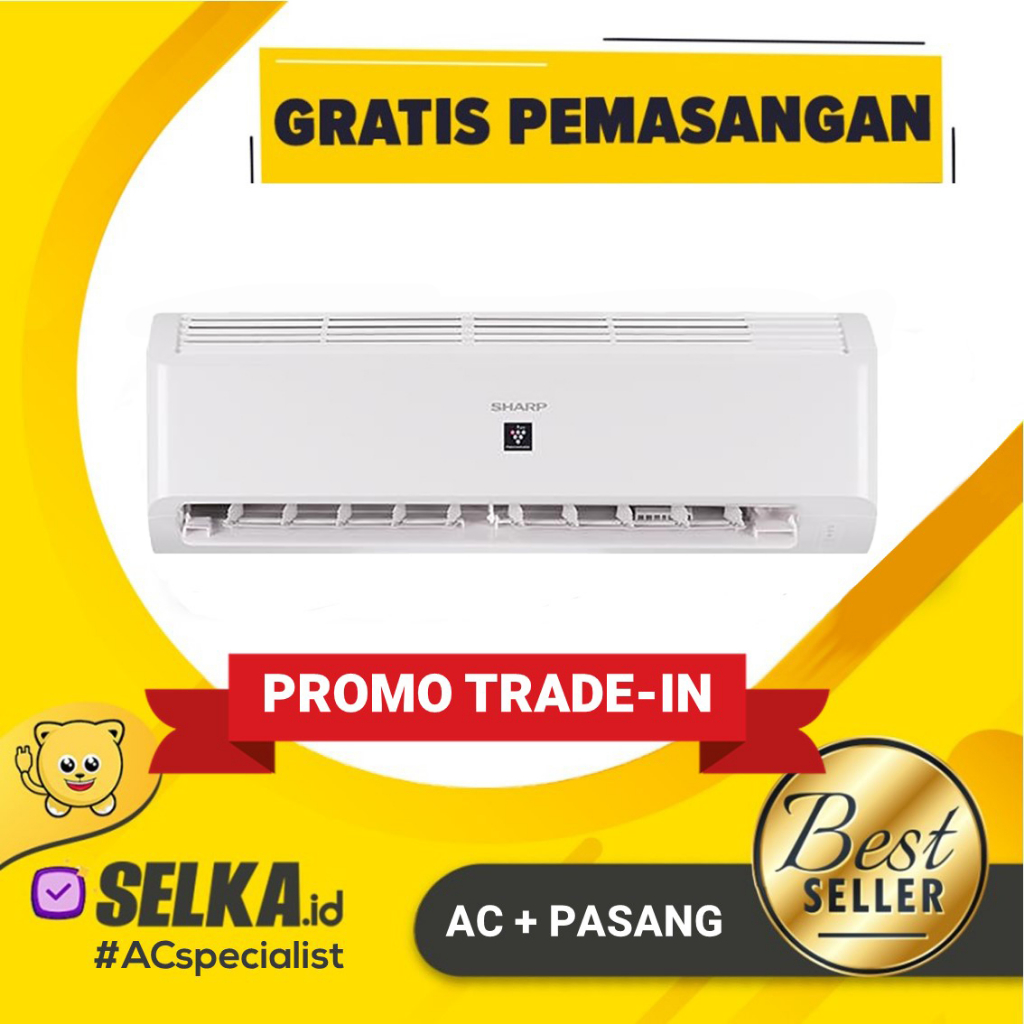 Jual AC SHARP AH-AP9BMY2 + PASANG AC SPLIT 1 PK STANDARD PLASMACLUSTER GARUDA SERIES | Shopee ...