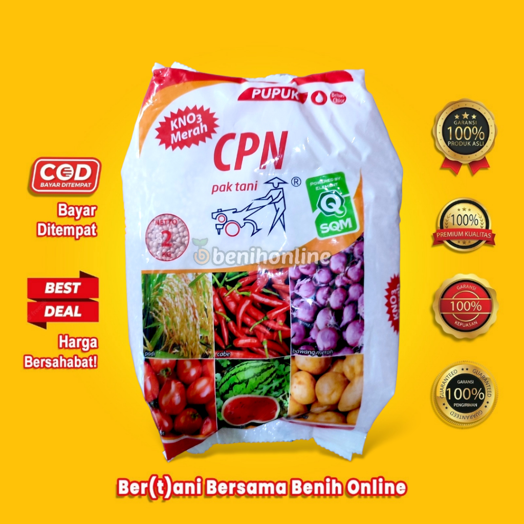 Jual PUPUK CPN KNO3 MERAH 2KG SAPROTAN UTAMA pupuk mutiara | Shopee ...
