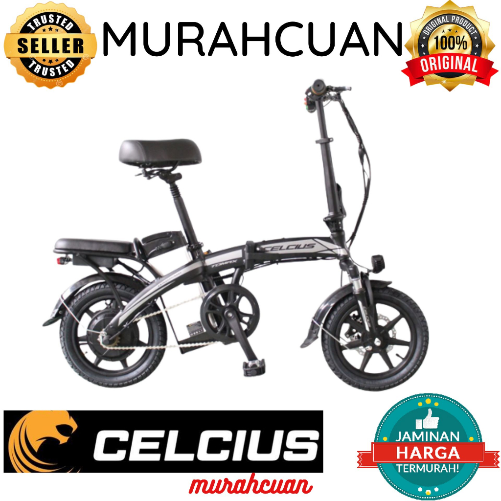 Jual E-Bike Sepeda Lipat Elektrik/Folding Bike Celcius Electric Tomax ...