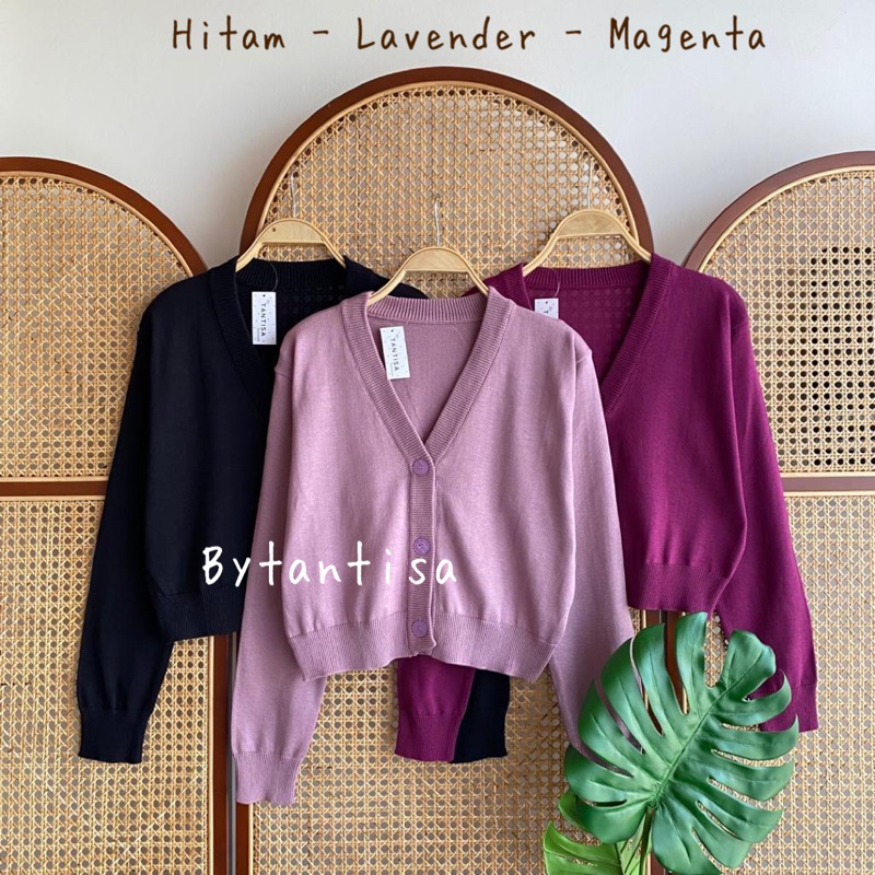 Jual Bytantisa - Cardigan Rajut Crop Inara Model Pendek | Shopee Indonesia