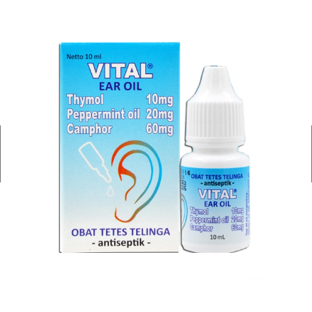 Jual Obat Tetes Kuping Antiseptik Sakit Telinga VITAL EAR OIL ...