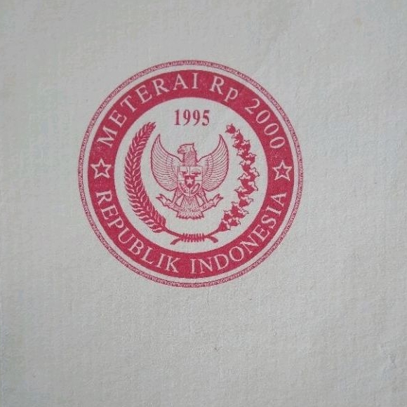 Jual kertas segel tahun 1995 original single | Shopee Indonesia
