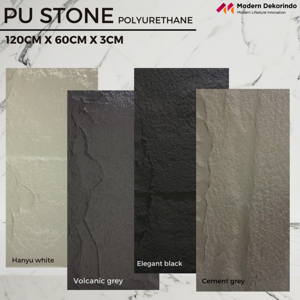 Jual PU Stone 3D Wallpanel Polyurethane 120cm x 60cm Tebal 3cm Dekorasi ...