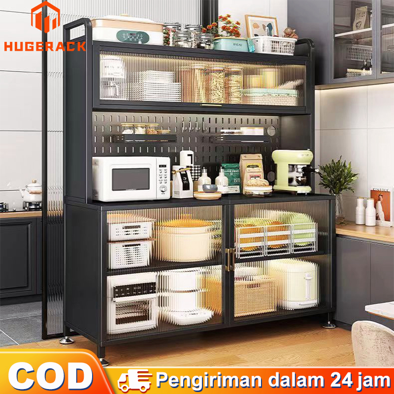 Jual Rak Dapur Lemari Dapur Minimalis Dengan Pintu Lemari Piring Lantai ...
