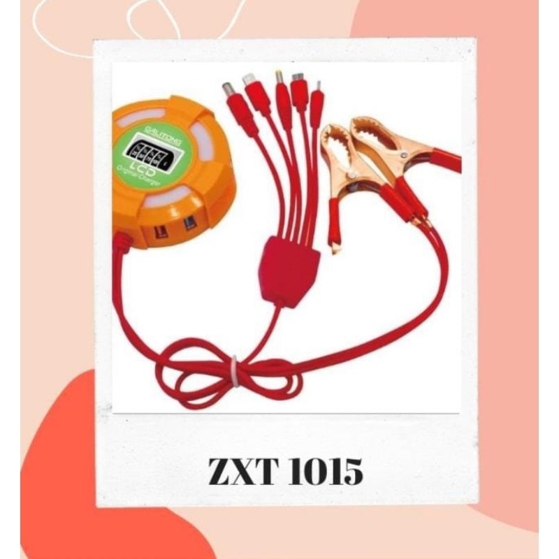 Jual ZXT1015 Charger USB 13in1 Universal Bulat Display Digital DC 12V ...