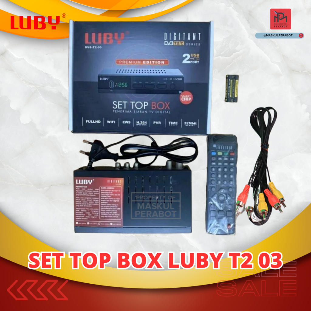 Jual STB TV DIGITAL LUBY Stb luby dvb t2 03 set top box luby tv digital Luby Set Top Box Dvb T2 ...