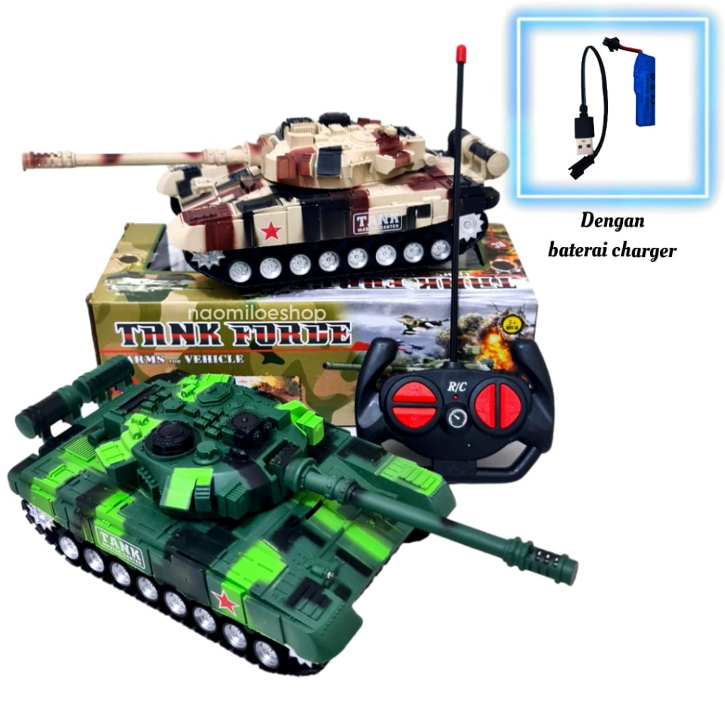 Jual TANK FORCE RC Mainan RC War Tank Leopard Remote Control - Mainan Mobil Battle Tank Remot ...